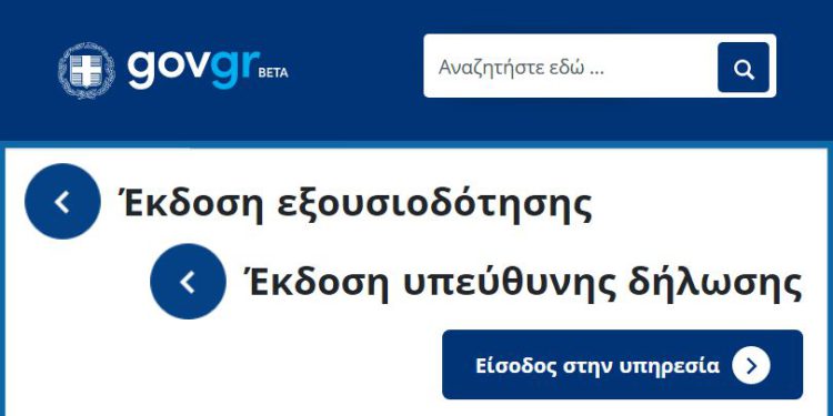 Εκτύπωση -ΥΠΕΥΘΥΝΗ ΔΗΛΩΣΗ ΤΟΥ ΝΟΜΟΥ 105 στο gov.gr - Tilegrafimanews